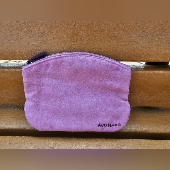 Avon | Bags | Nwot Y2k Avon Light Purple Seude Makeup Pouch With ...